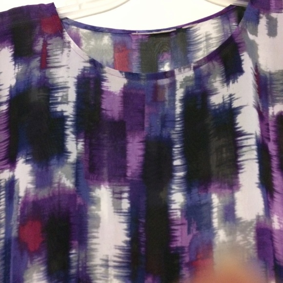 Tops | Beautiful Sheer Top Shades Of Purple | Poshmark